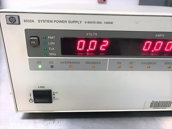 HP/Agilent 6032A System Autoranging dc Power Supply, 60V, 50A - Global ...