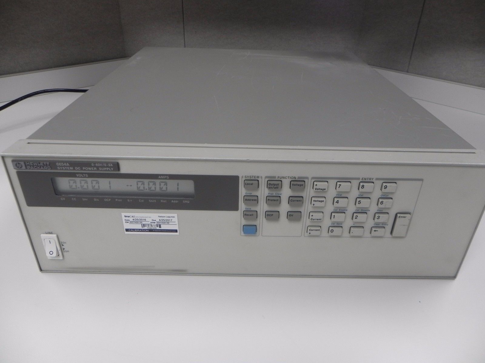 HP/Agilent 6654A 500 Watt System Power Supply, 60V, 9A - Sell, Rent ...