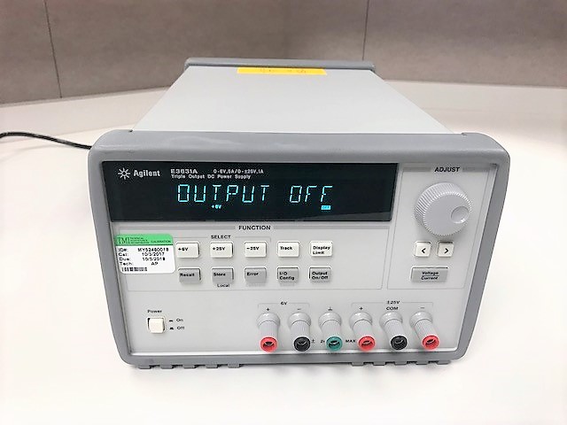 HP/Agilent E3631A 80 W Triple Output Power Supply, 6V, 5A & +or- 25V ...