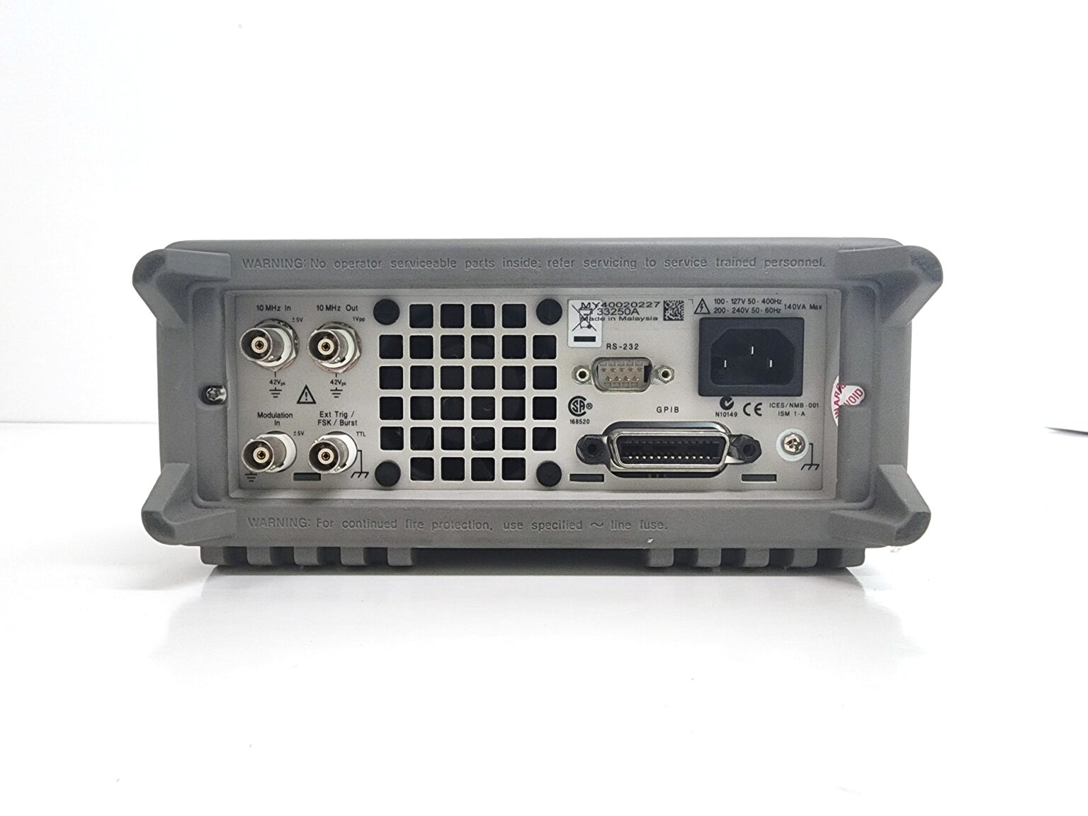 Keysight 33250A Function/Arbitrary Generator, 80 MHz - Global Test ... Keysight 33250A Function/Arbitrary Generator, 80 MHz - Global Test ...