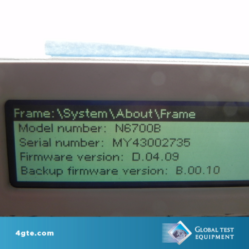 Keysight N6700B Low Profile MPS Mainframe, 400W - Global Test Equipment