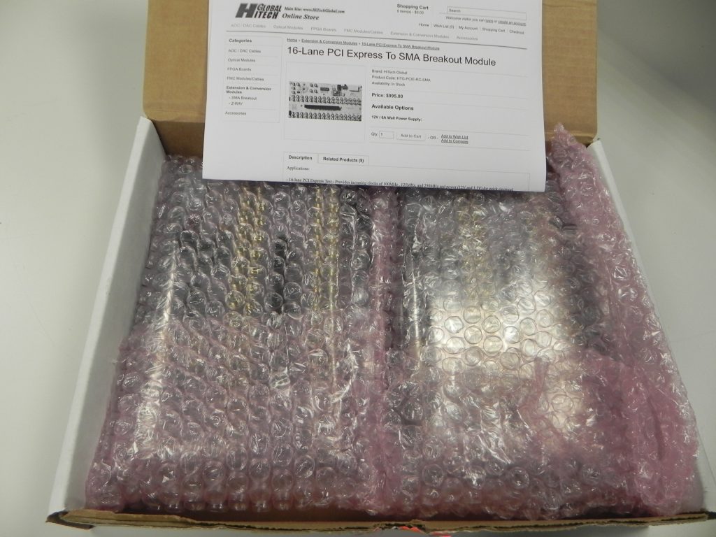 Hitech Global HTG-PCIE-RC-SMA 16-Lane PCI Express to SMA Breakout ...