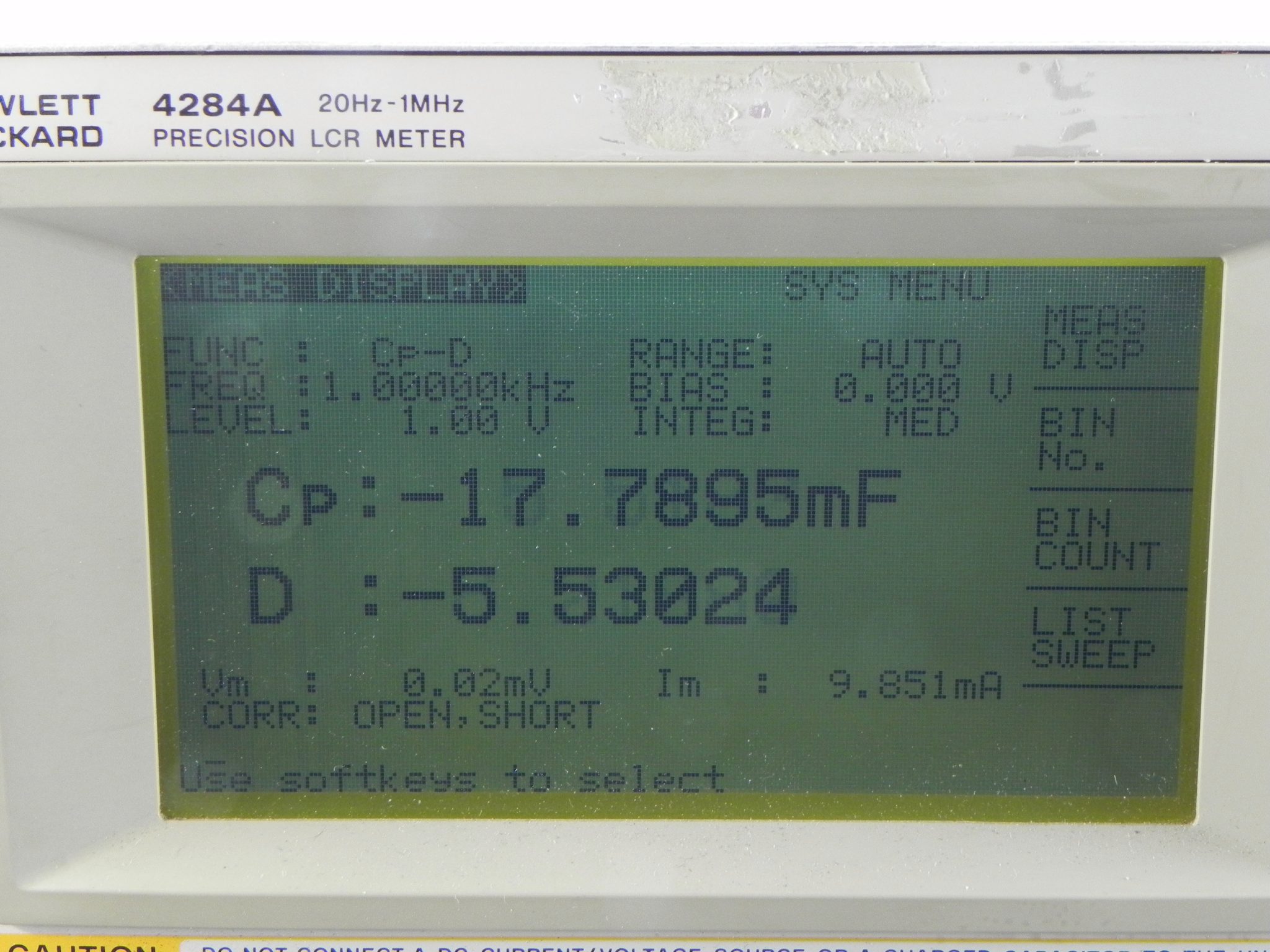 HP/Agilent 4284A Precision LCR Meter, 20 Hz to 1 MHz - Sell, Rent ...
