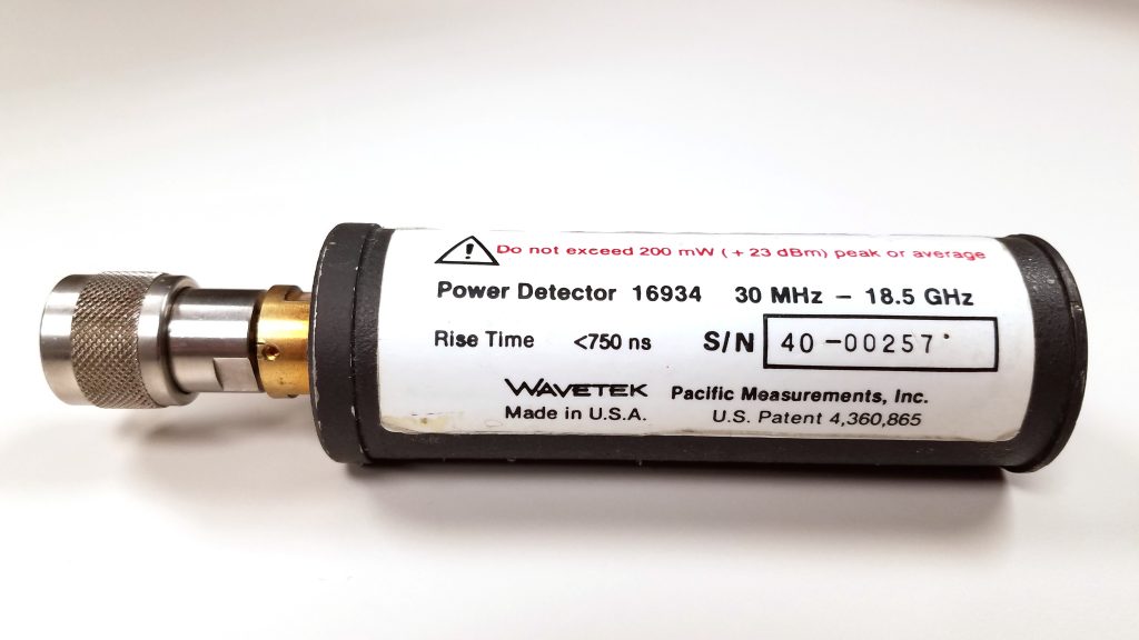 Wavetek/Pacific Power Measurements 16934 Peak Power detector, 30 MHz to ...