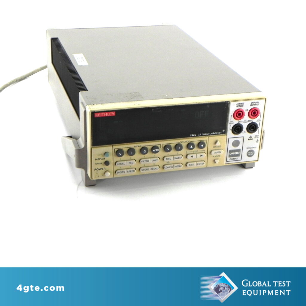 Keithley 2420 SourceMeter 60V, 3A, 60W - Calibrated - Global Test Equipment