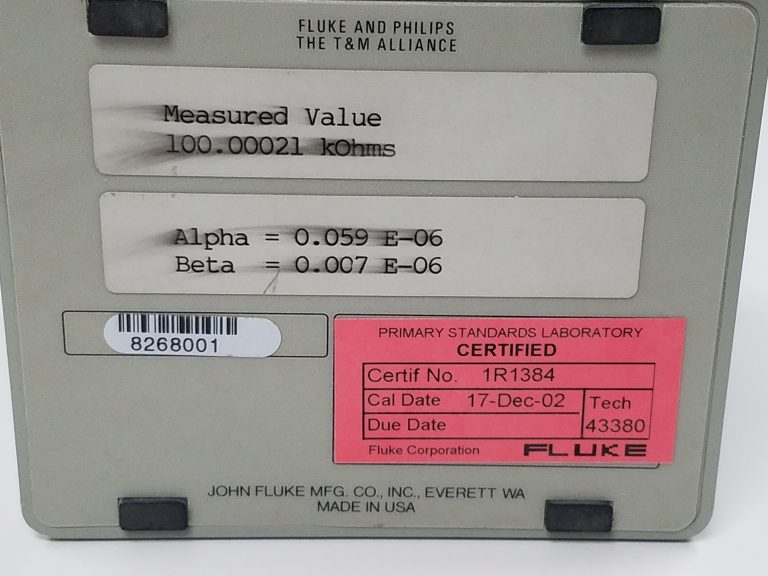Fluke 742A Resistance Standard - 100K - Global Test Equipment