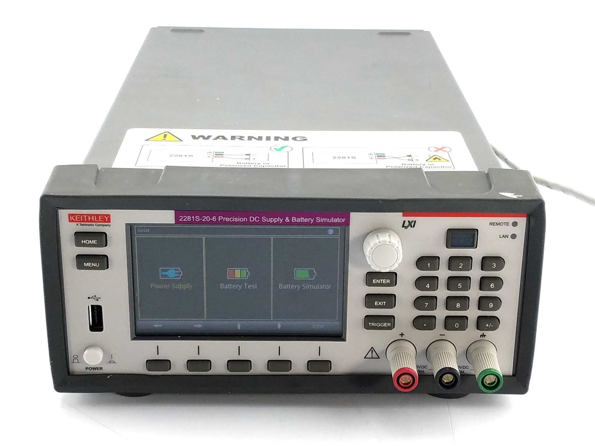 Keithley 2281S-20-6 Battery Simulator, 20V, 6A, 120W - Global Test ...