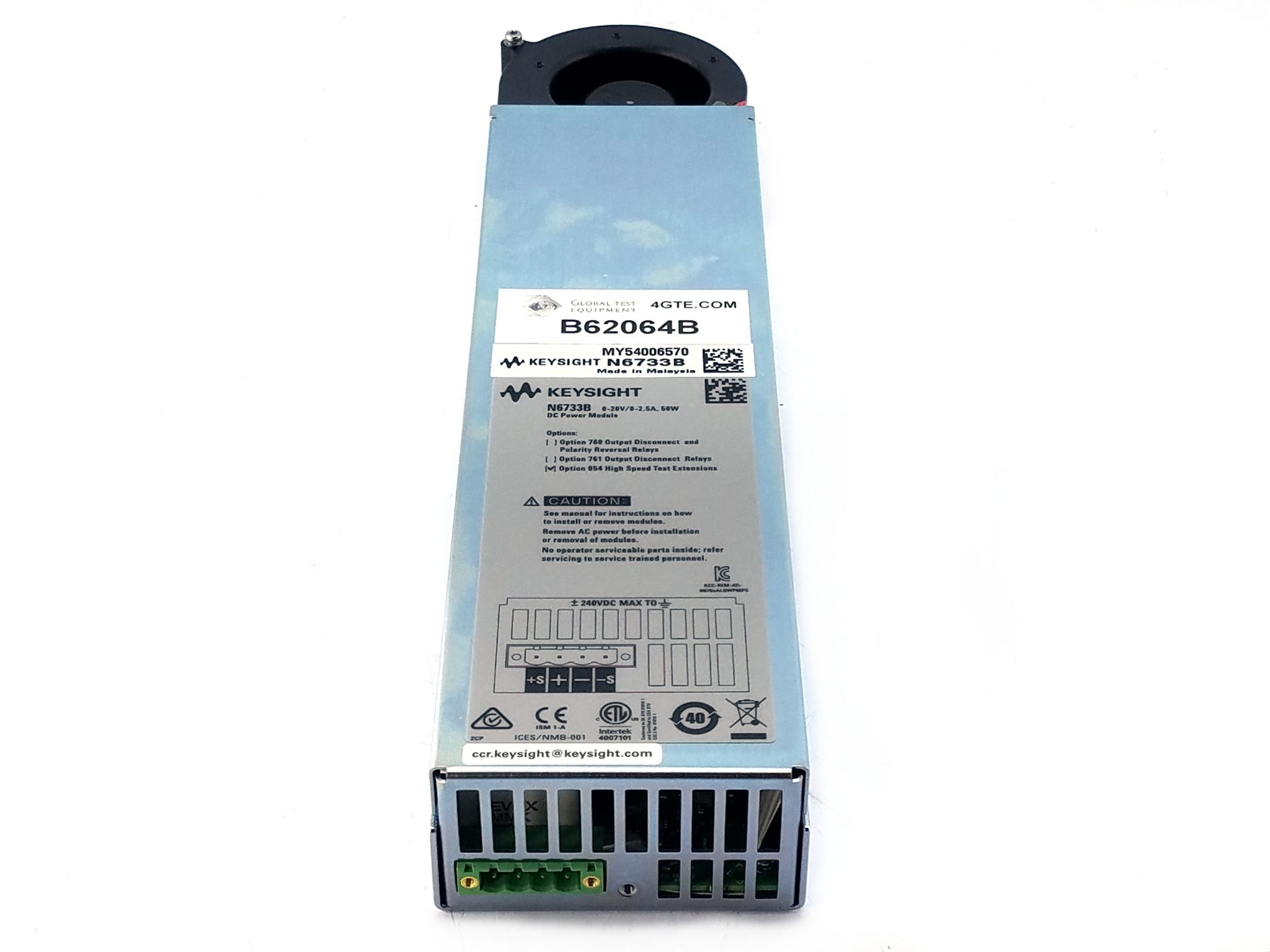 Agilent N6733B DC Power Module, 20V, 2.5A, 50W