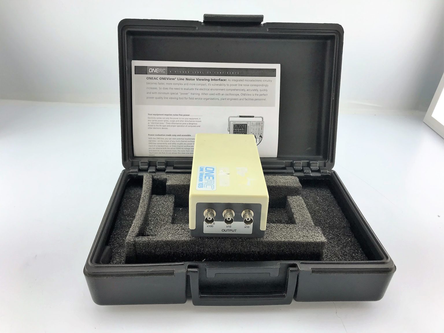 Oneac LV103 Line Viewer with Case and Manual - Global Test Equipment