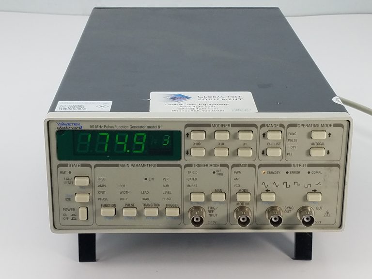 Wavetek 81 50 MHz Pulse Function Generator - Global Test Equipment