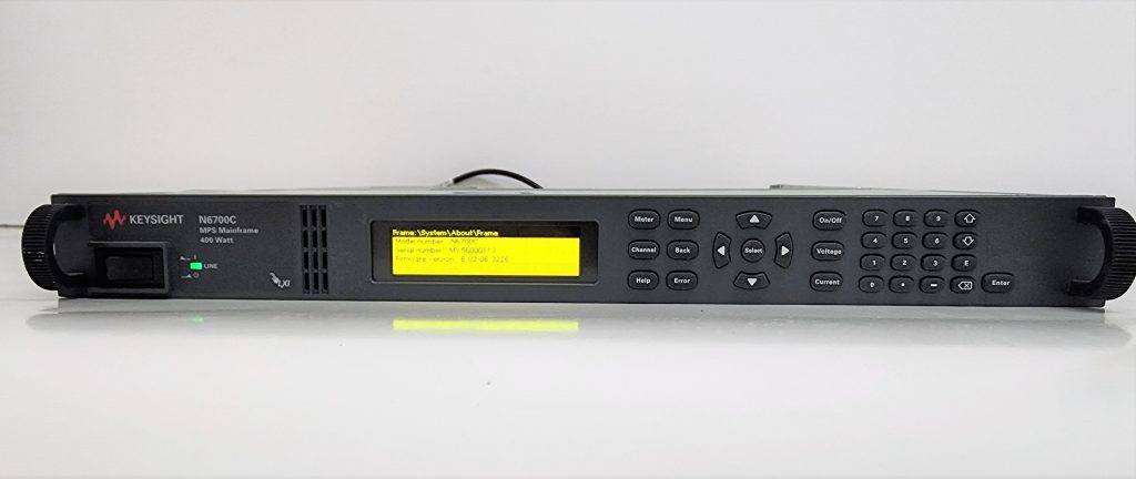 Keysight N6700C Low-Profile Modular Power System Mainframe, 400W ...