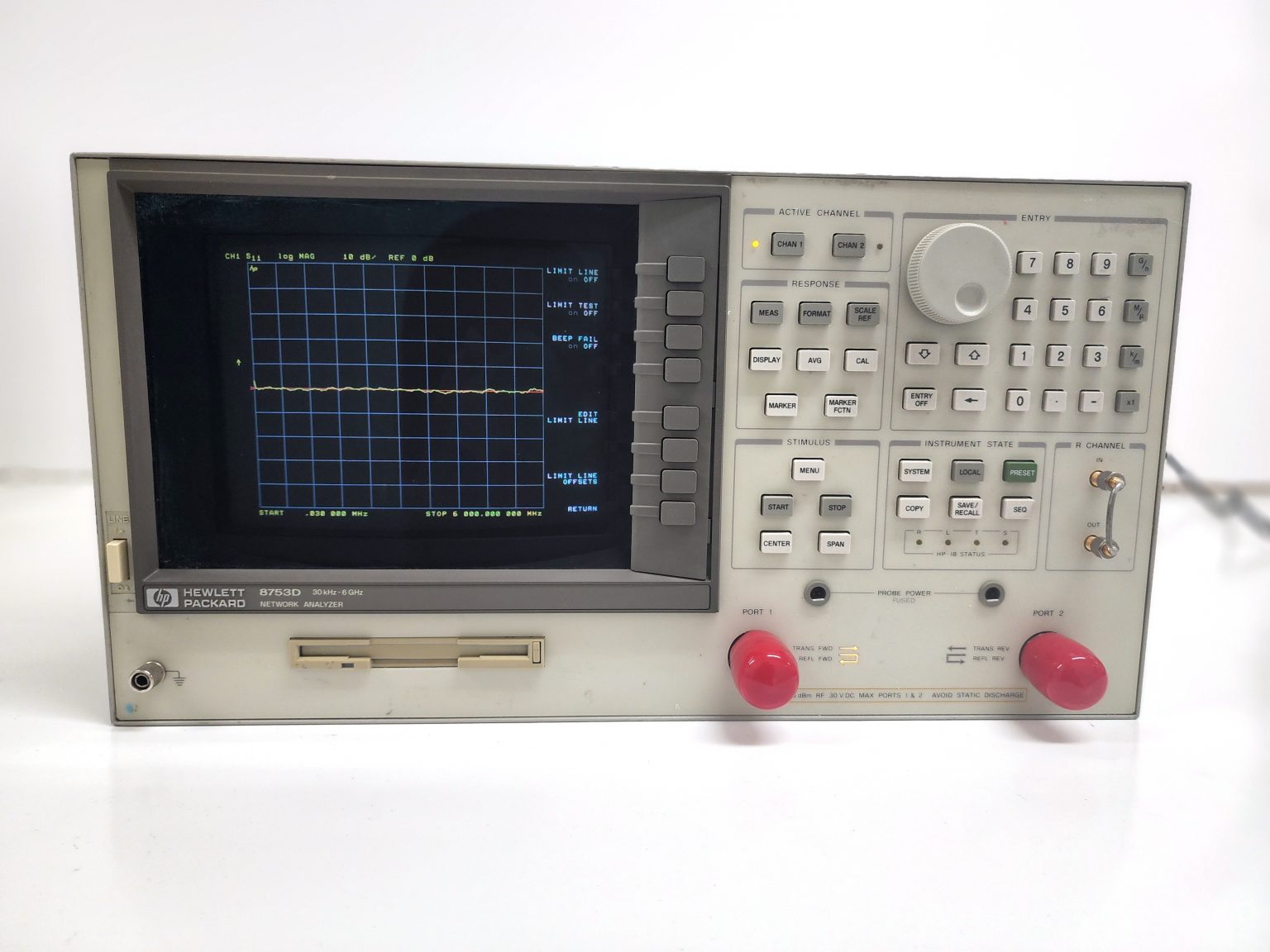 Keysight 8753D Network Analyzer, 30 kHz to 3 GHz with Options 002/006 ...