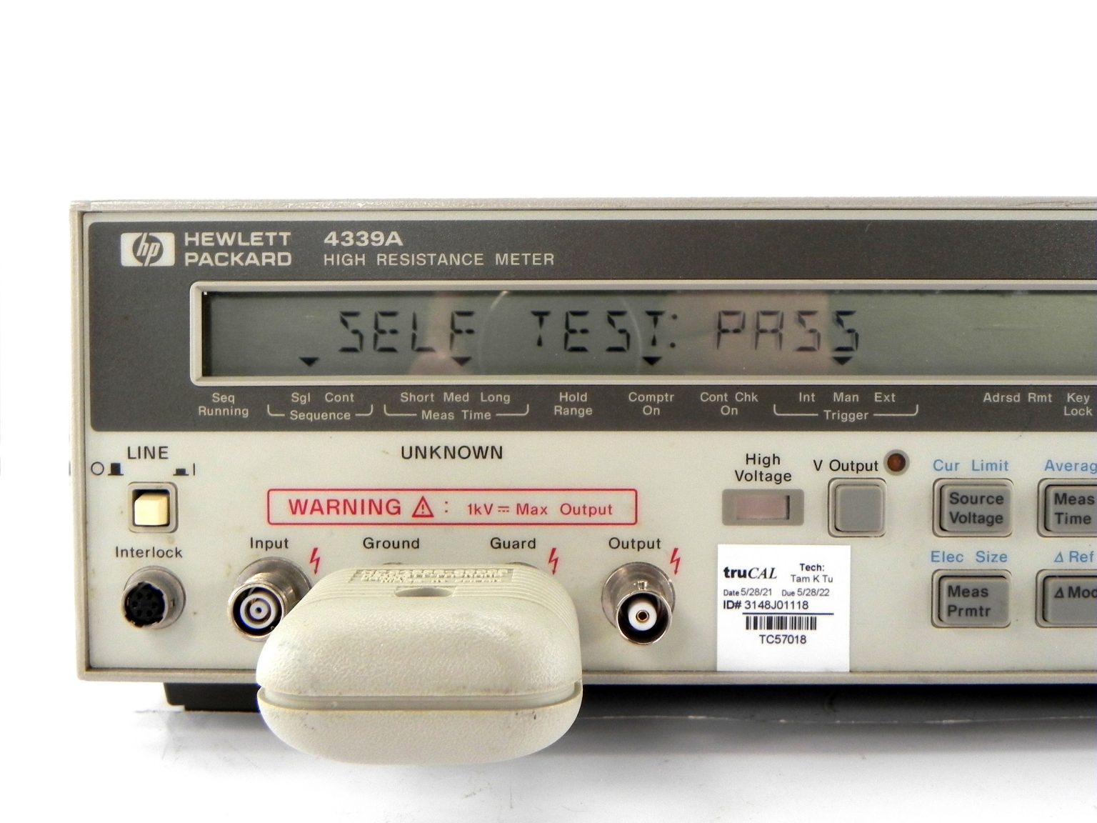 Keysight 4339A High Resistance Meter with 04339-60003 - Global Test ...