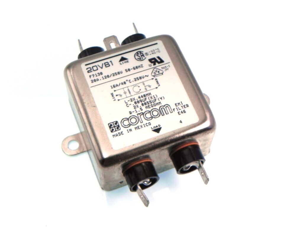 Corcom 20VB1-F7130 EMI RFI Power Line Filter, 250VAC, 20A - Global Test ...