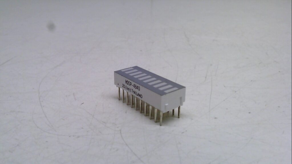 Avago HDSP-4840 Lot of 4, LED Bar Graph, 10 Segment, Yellow - Global ...