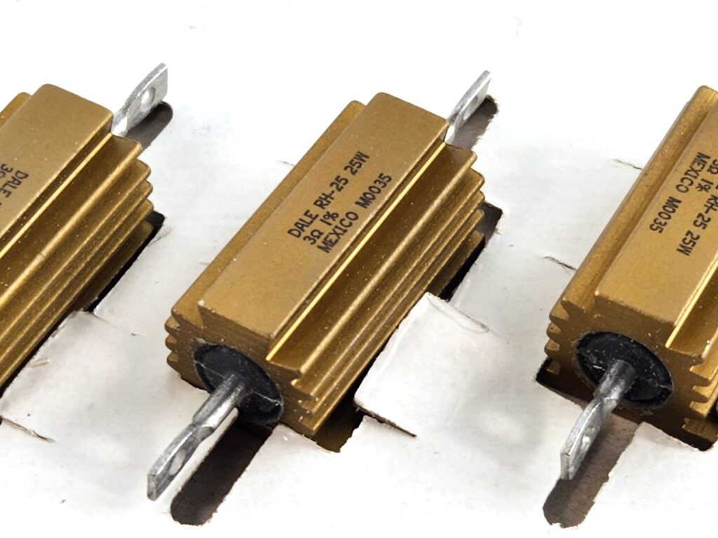 Dale RH25-3-1% Lot of 6, 3 Ohms ±1% 25W Wirewound Chassis Mount ...