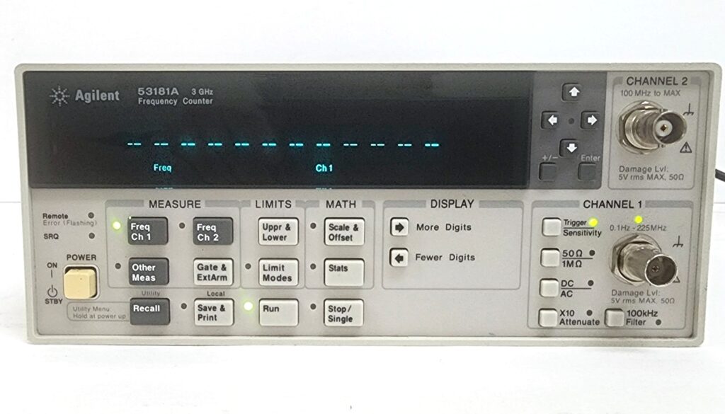 HP/Agilent 53181A RF Frequency Counter, 10 digit/sec with Option 030 ...