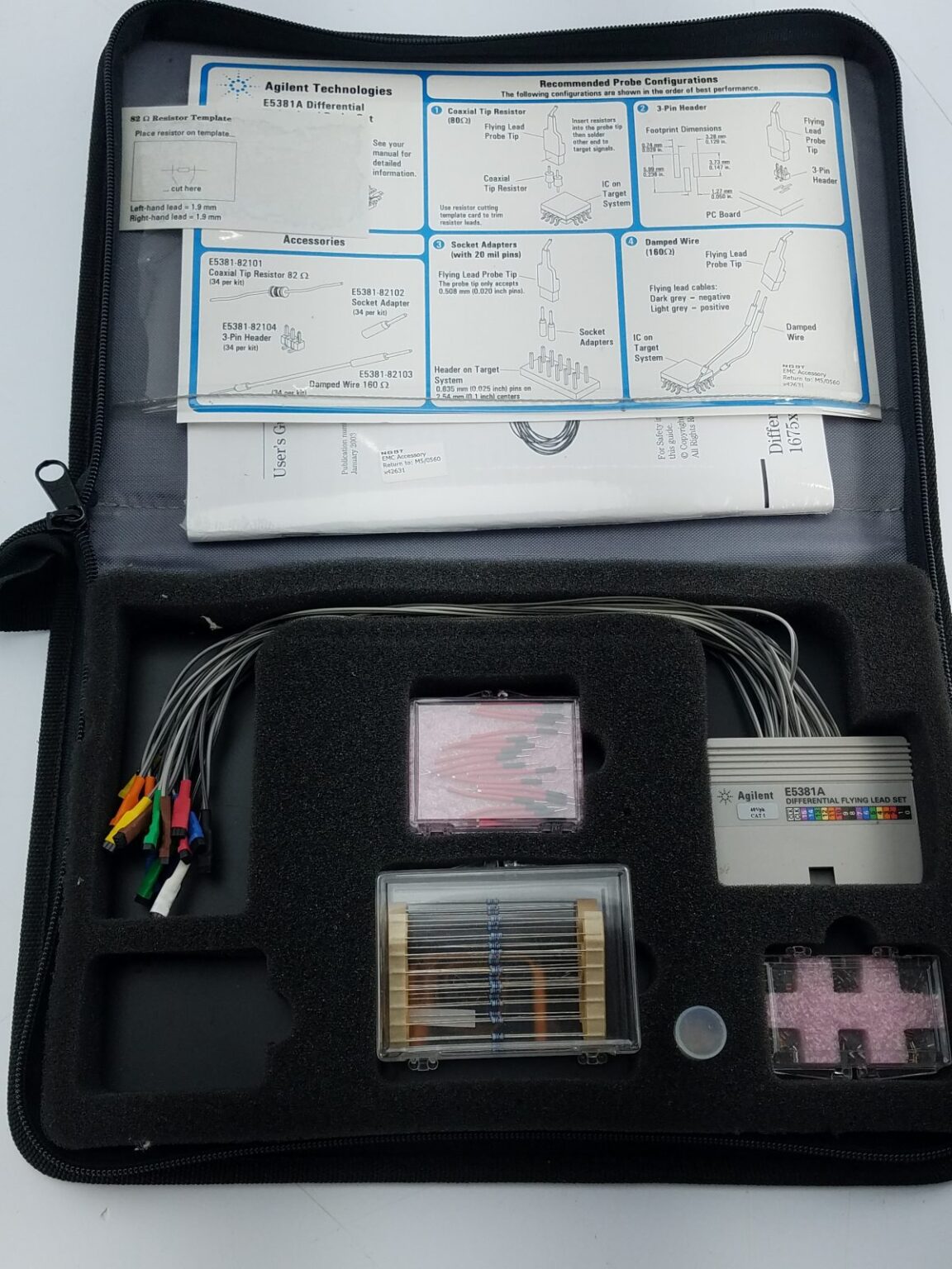 Keysight E5381A Differential Flying Leads with 90-pin Cable Connector ...