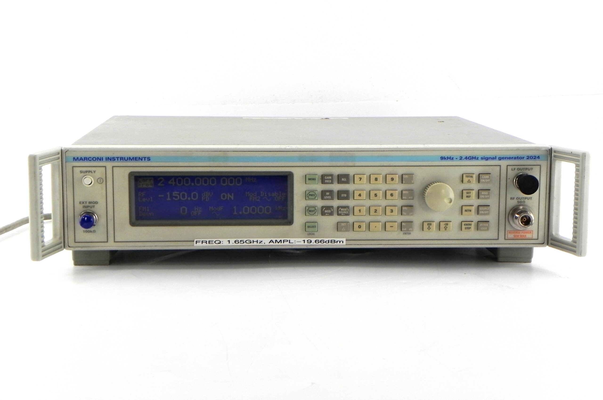 Marconi Instruments 2024 RF Signal Generator, 9 kHz - 2.4 GHz - Global ...